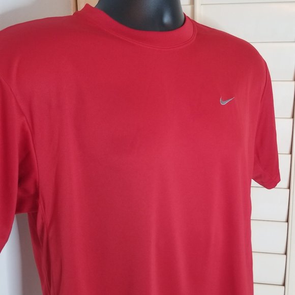 Nike | Shirts | Nike Mens Drifit Red Shirt | Poshmark